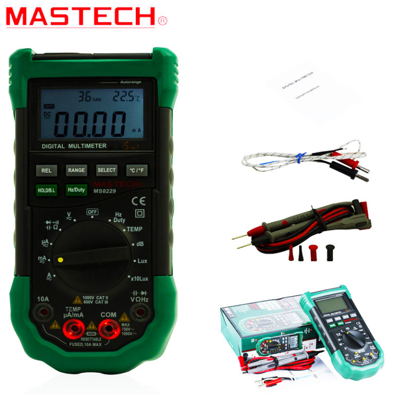 Mastech Ms8229 5 en 1 Multimètre numérique Maroc - Dsindustrie.com