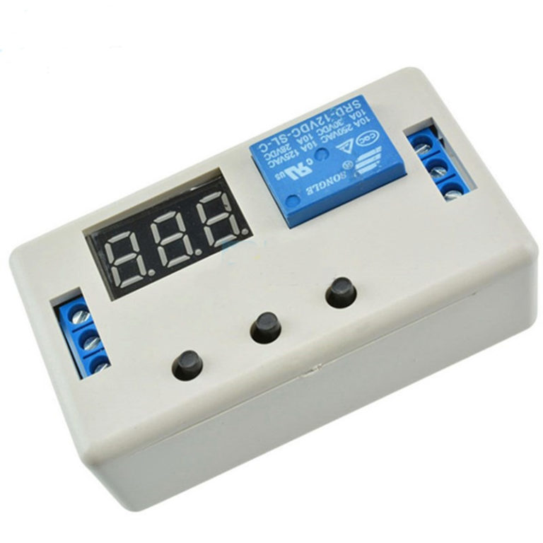 12V Module de Relais minuterie digitale 12V temporisation de 1-999s ...