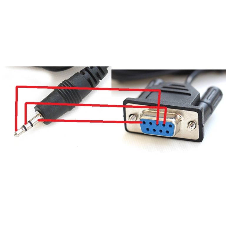 Câble RS232 mini jack 2.5 mm à DB9 femelle Maroc - Dsindustrie.com