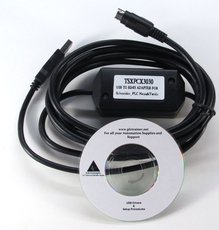 Câble de programmation USB TSXPCX3030 pour automate Schneider Modicon ...