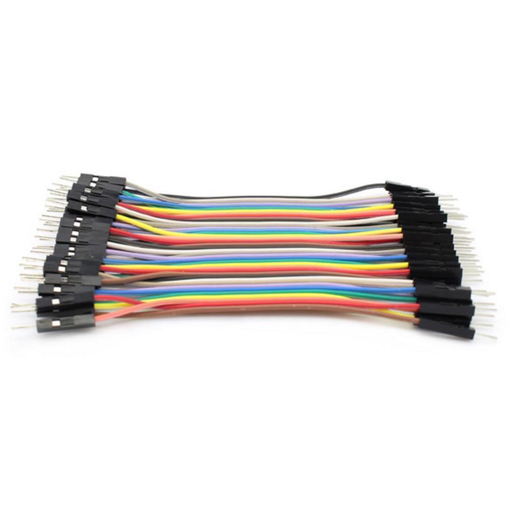 40 Câbles jumper 10cm pour BreadBoard mâle / mâle - Arduino maroc ...