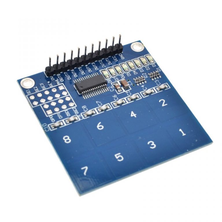 Module clavier Tactile 8 touches TTP226 Arduino Maroc - Dsindustrie.com