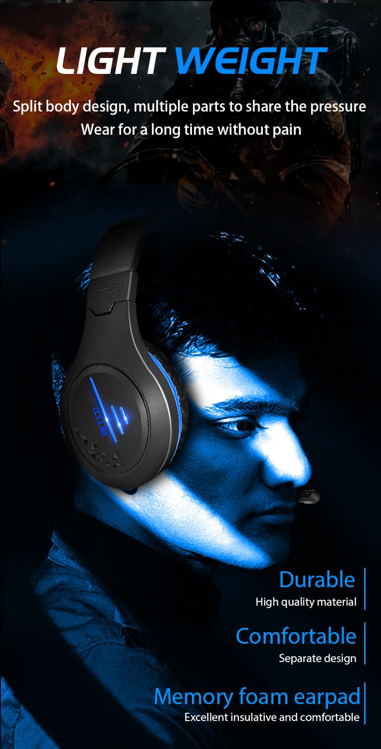 Casque de Jeu COLUSI CLS-100 avec Micro et lumière LED Maroc ...