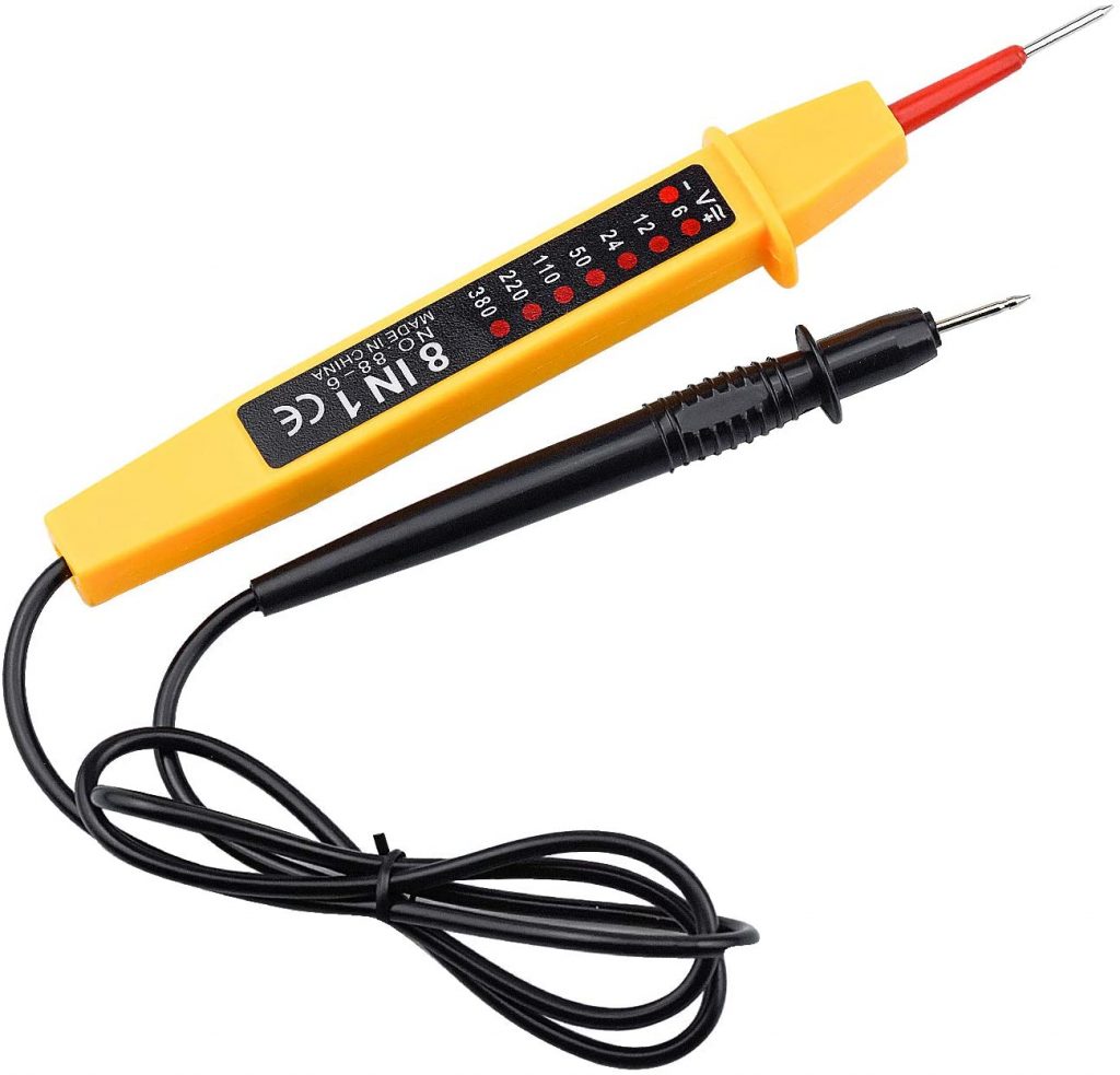 8 en 1 stylo Testeur de Tension électrique 0–380 V Maroc - Dsindustrie.com