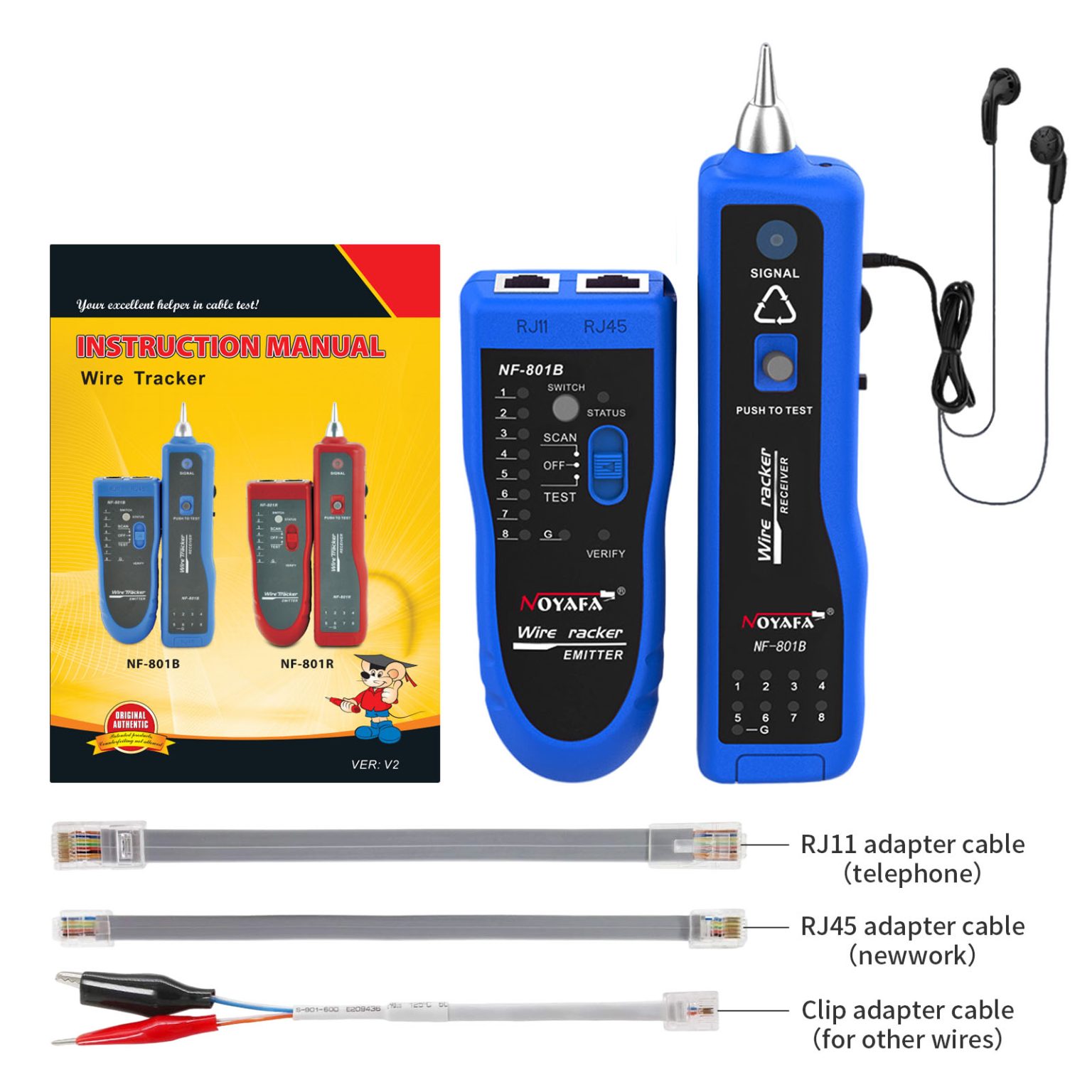 NOYAFA NF-801 testeur traceur réseau Maroc - Dsindustrie.com