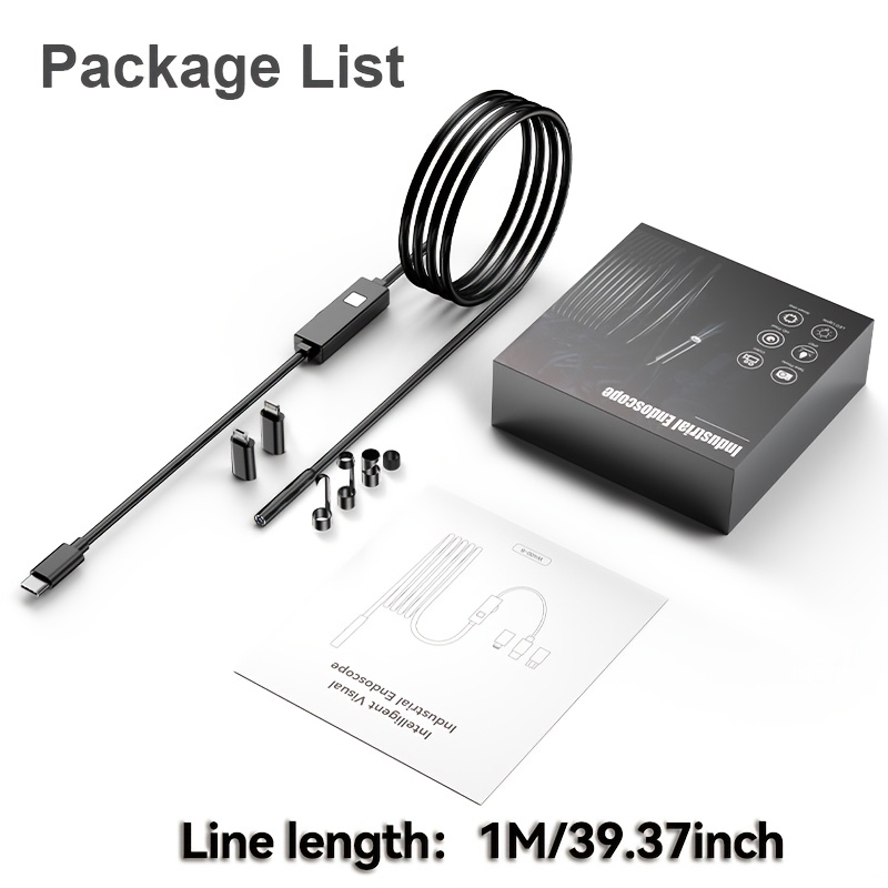 Caméra Endoscope INSKAM USB 8 LED – iOS/Android Maroc - Dsindustrie.com